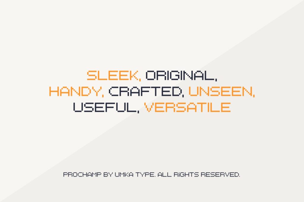 Prochamp Pixel Font – MasterBundles