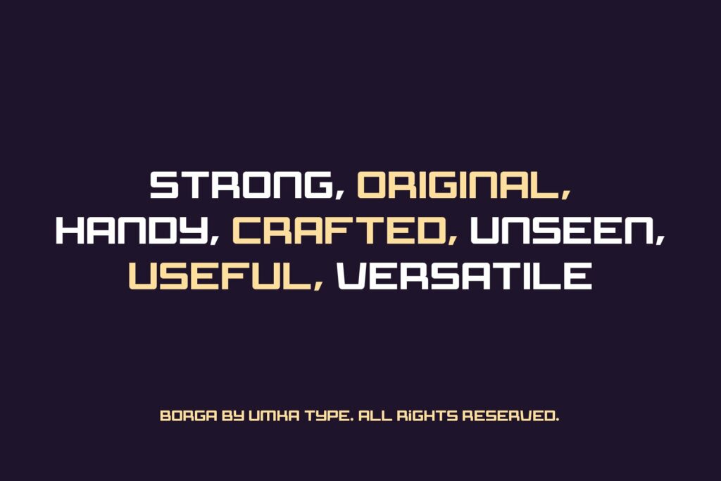 Borga - Multilingual Font – MasterBundles