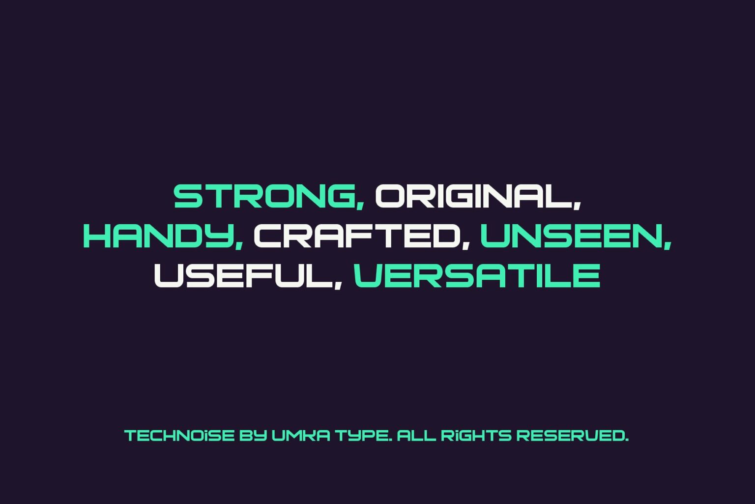 Technoise Font – MasterBundles