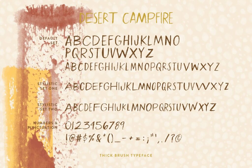 Desert Campfire Font – MasterBundles