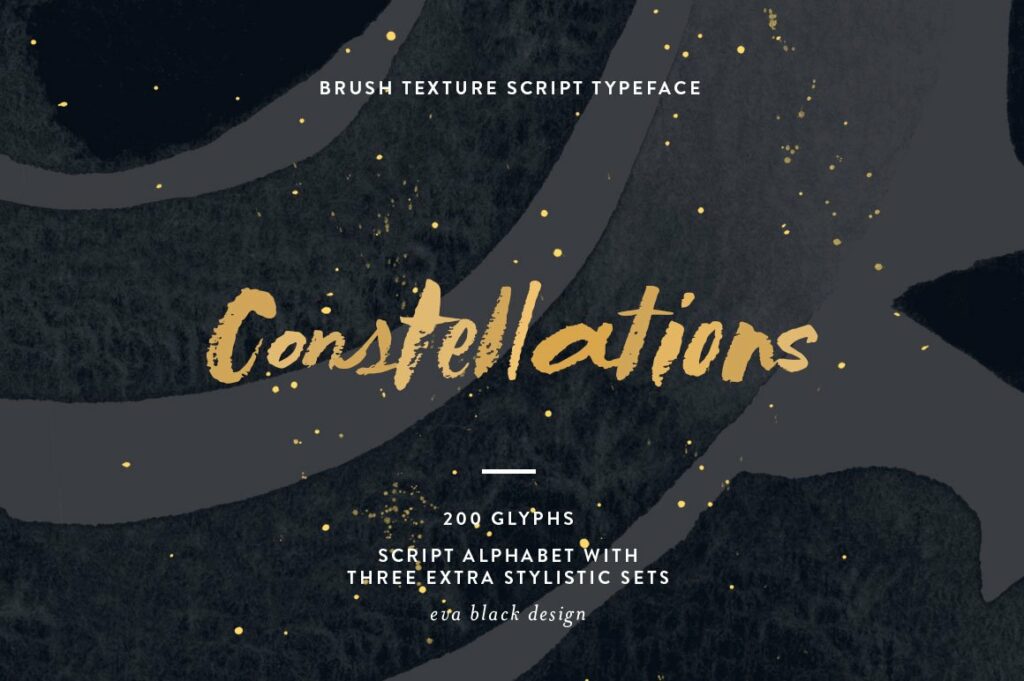 Constellations Textured Script – MasterBundles