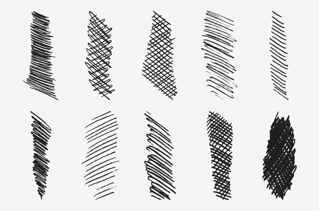 Vector Cross Hatch Brush Kit – MasterBundles