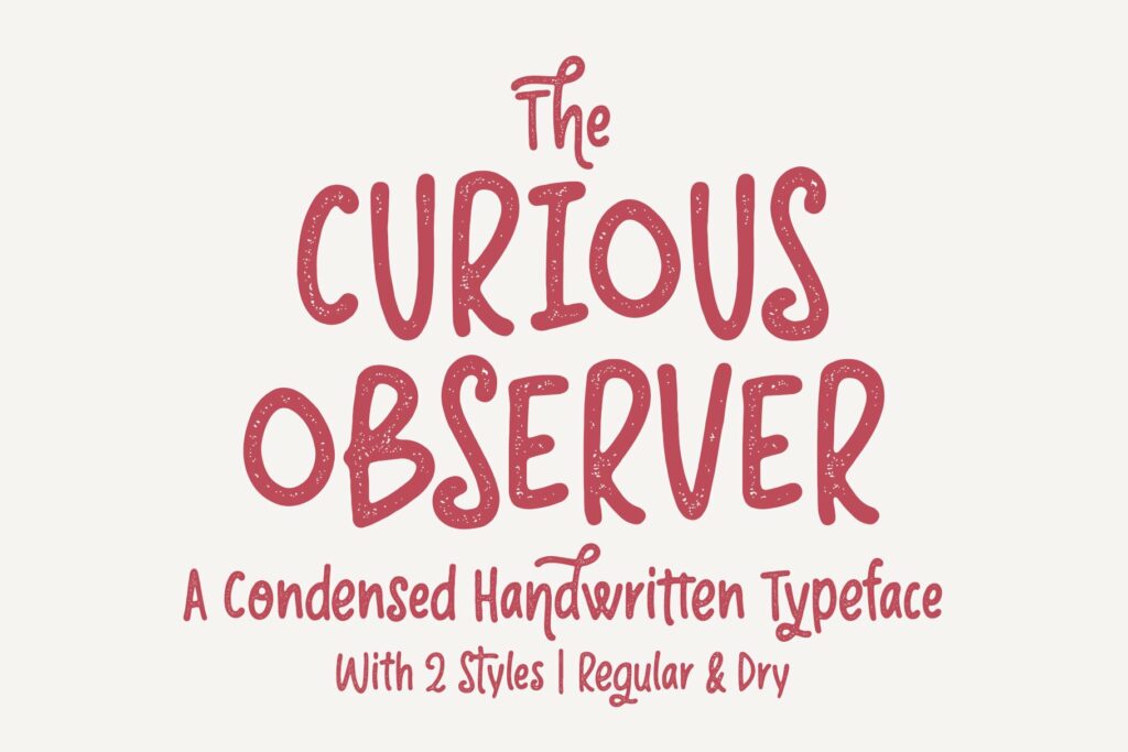 Curious Observer | Regular & Dry – MasterBundles