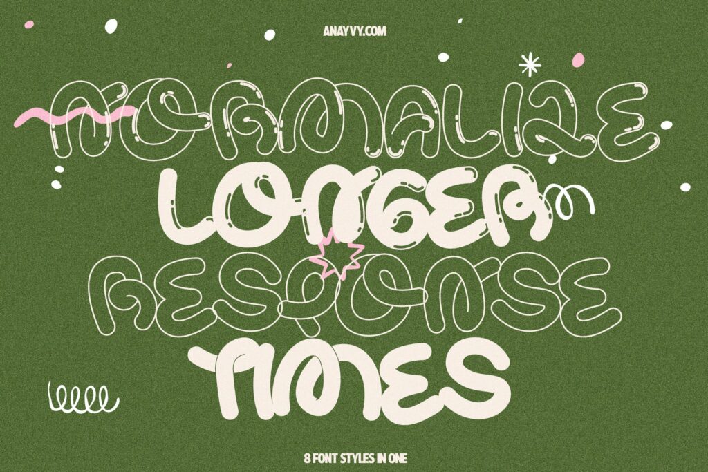 Curly Wurly | Retro Display Bubble – MasterBundles