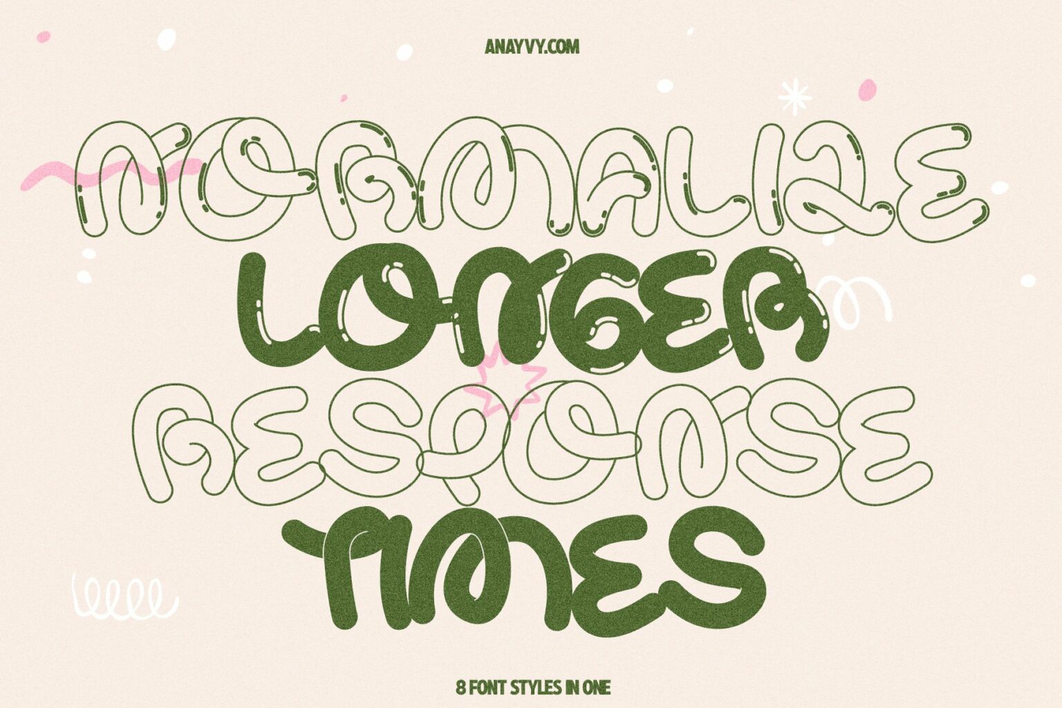 Curly Wurly | Retro Display Bubble – MasterBundles