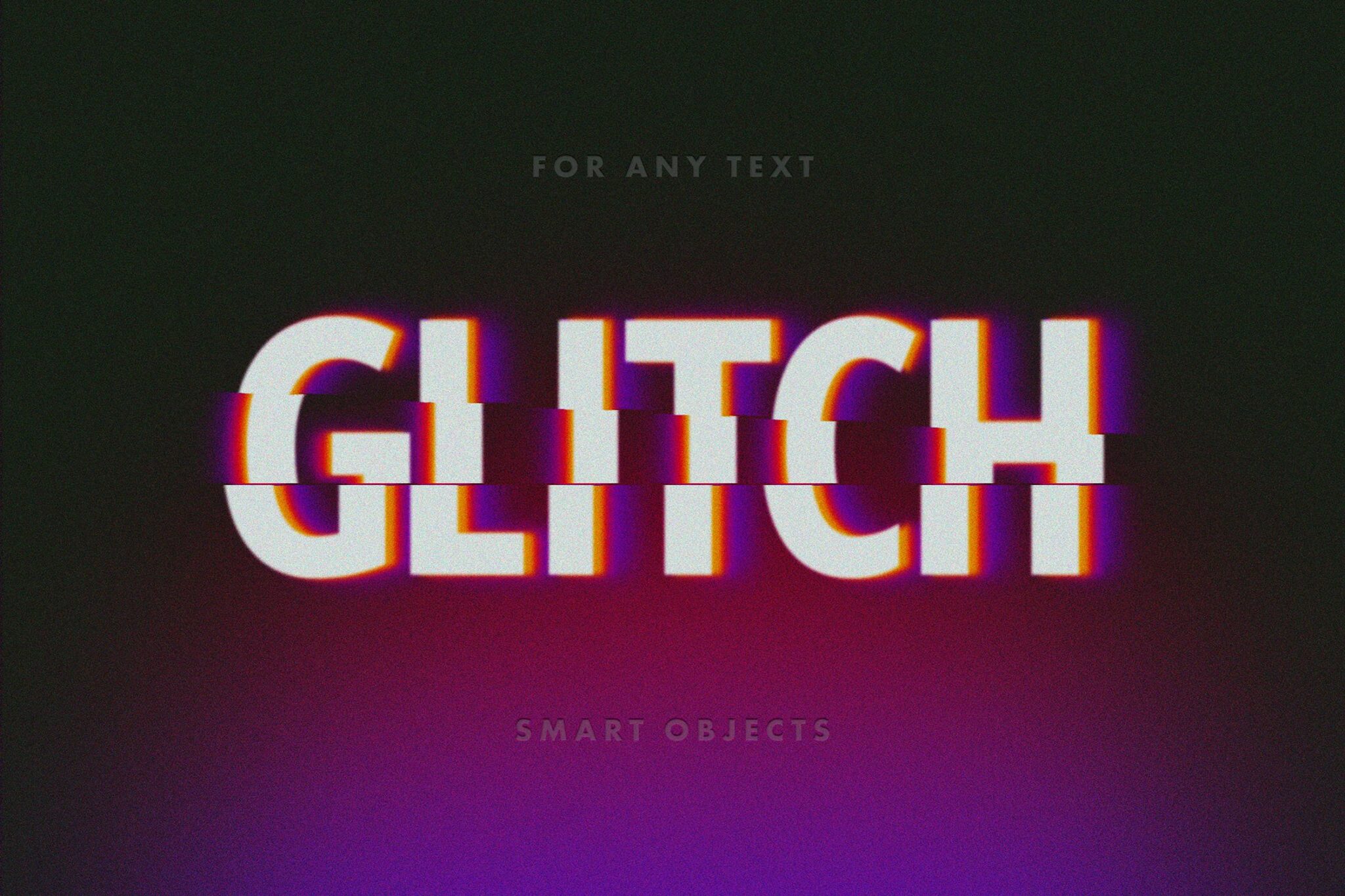 Cut Glitch Text Effect – MasterBundles