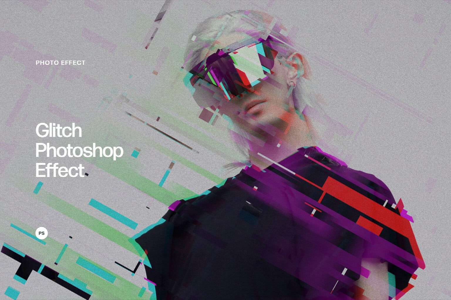 Cyber Glitch Photo Effect – MasterBundles