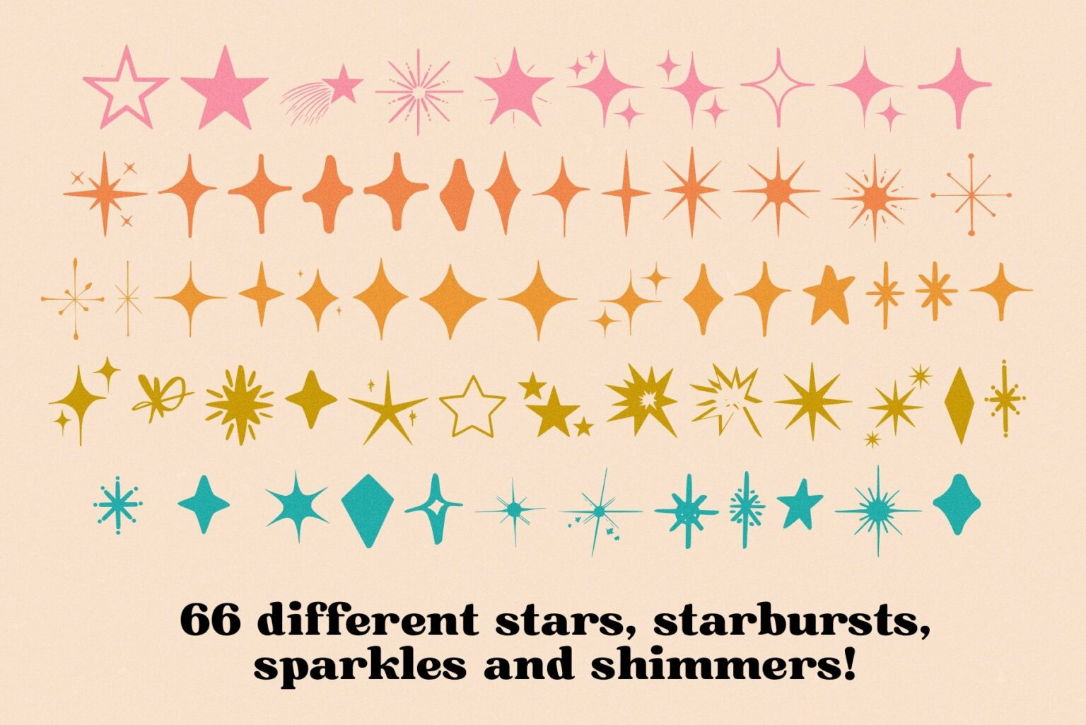Stars and Sparkles Illustration Font – MasterBundles