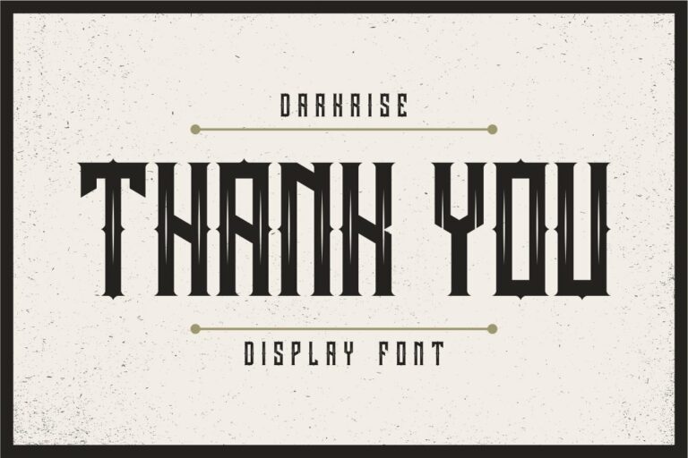 Darkrise Typeface – MasterBundles
