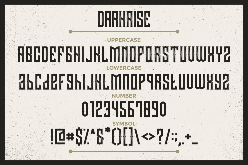 Darkrise Typeface – MasterBundles