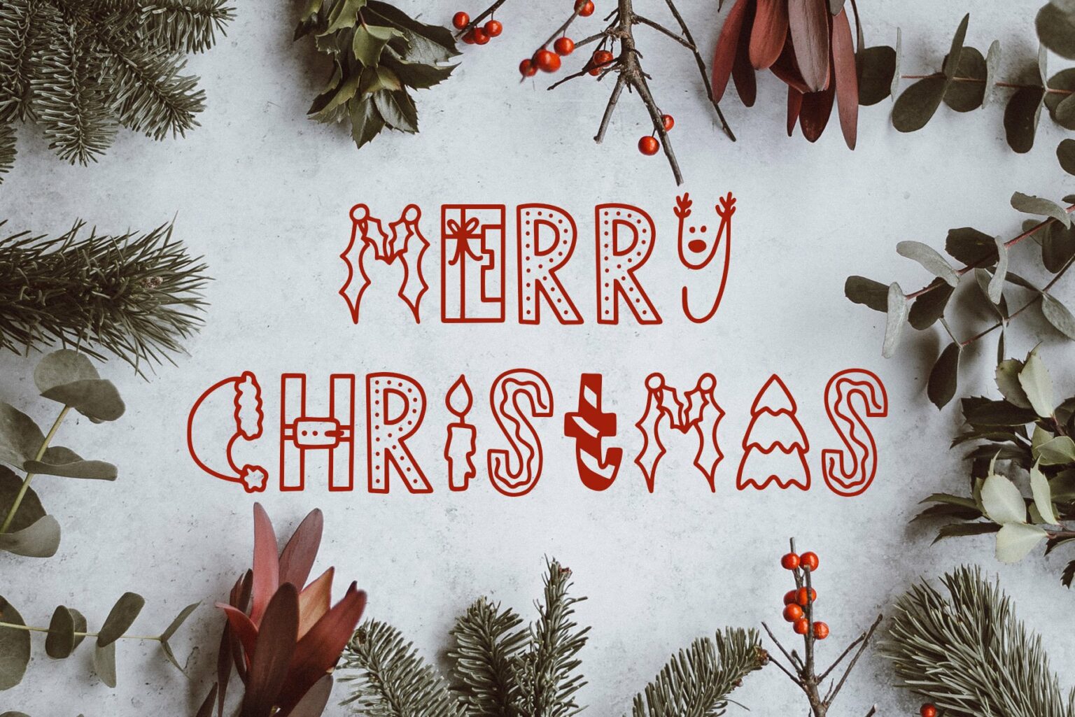 Dasher, A Holiday Symbols Font – MasterBundles