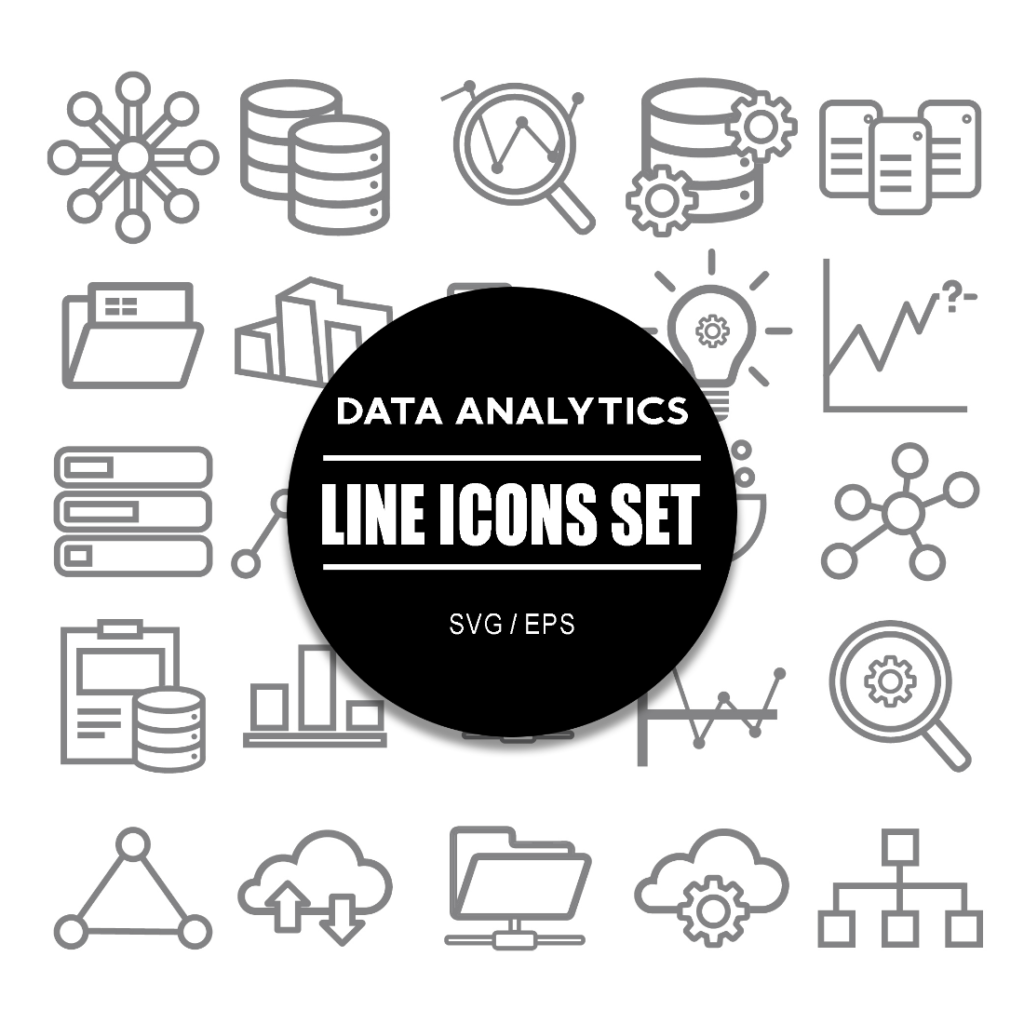 Data Analytics Icon Set - MasterBundles