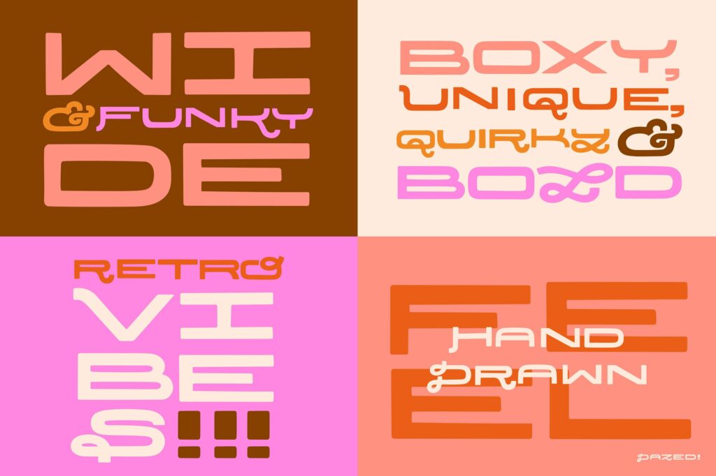 Dazed! A Quirky Retro Font & Extras – MasterBundles