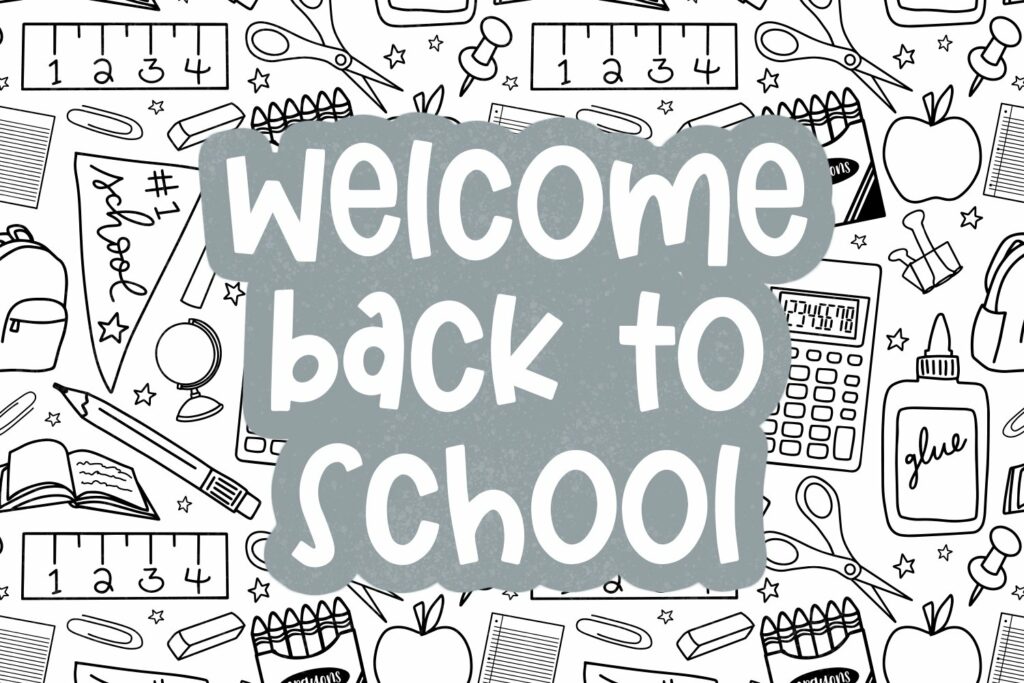 School Doodles Font | Hand Drawn – MasterBundles