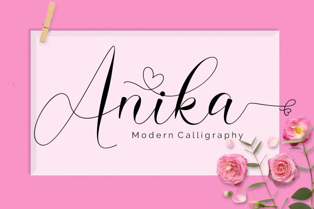Anika Script Calligraphy Love – MasterBundles