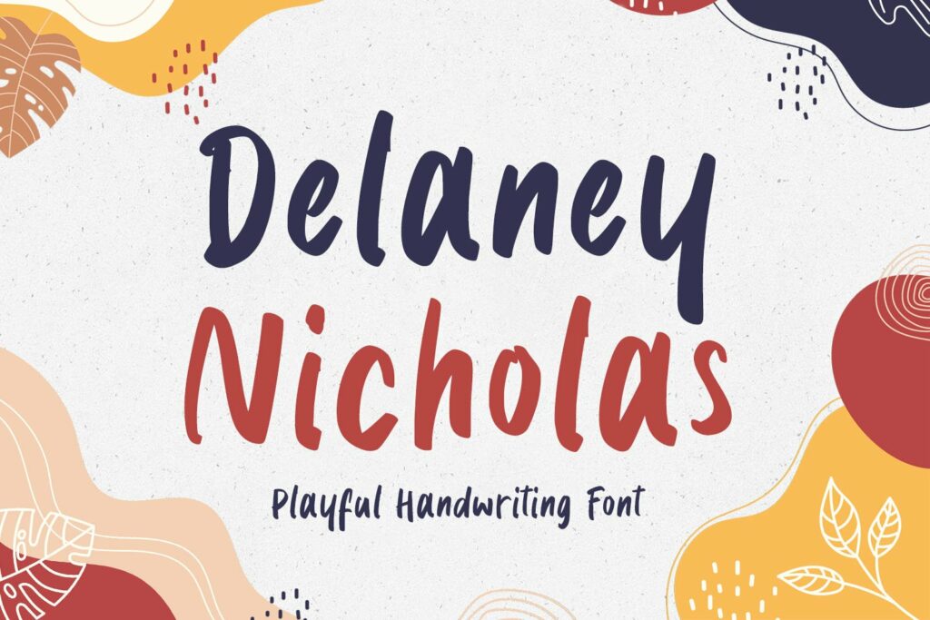 Delaney Nicholas - Cute Handwritten – MasterBundles
