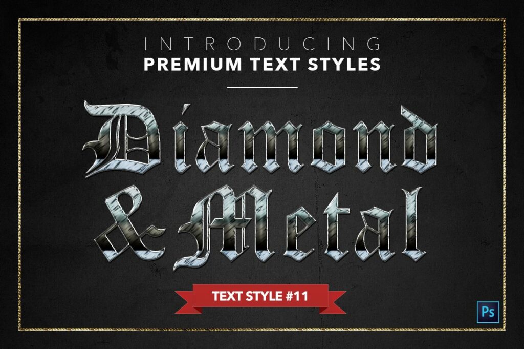 Diamond & Metal #1 - 15 Text Styles – MasterBundles