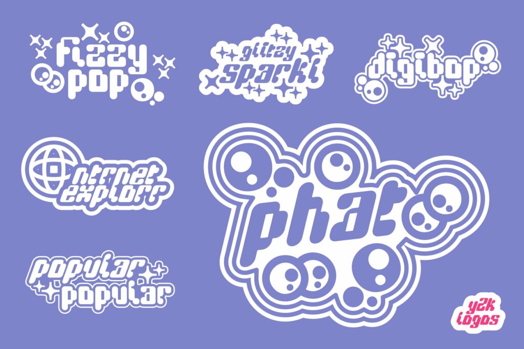 Y2K font DigiBop Duo – MasterBundles