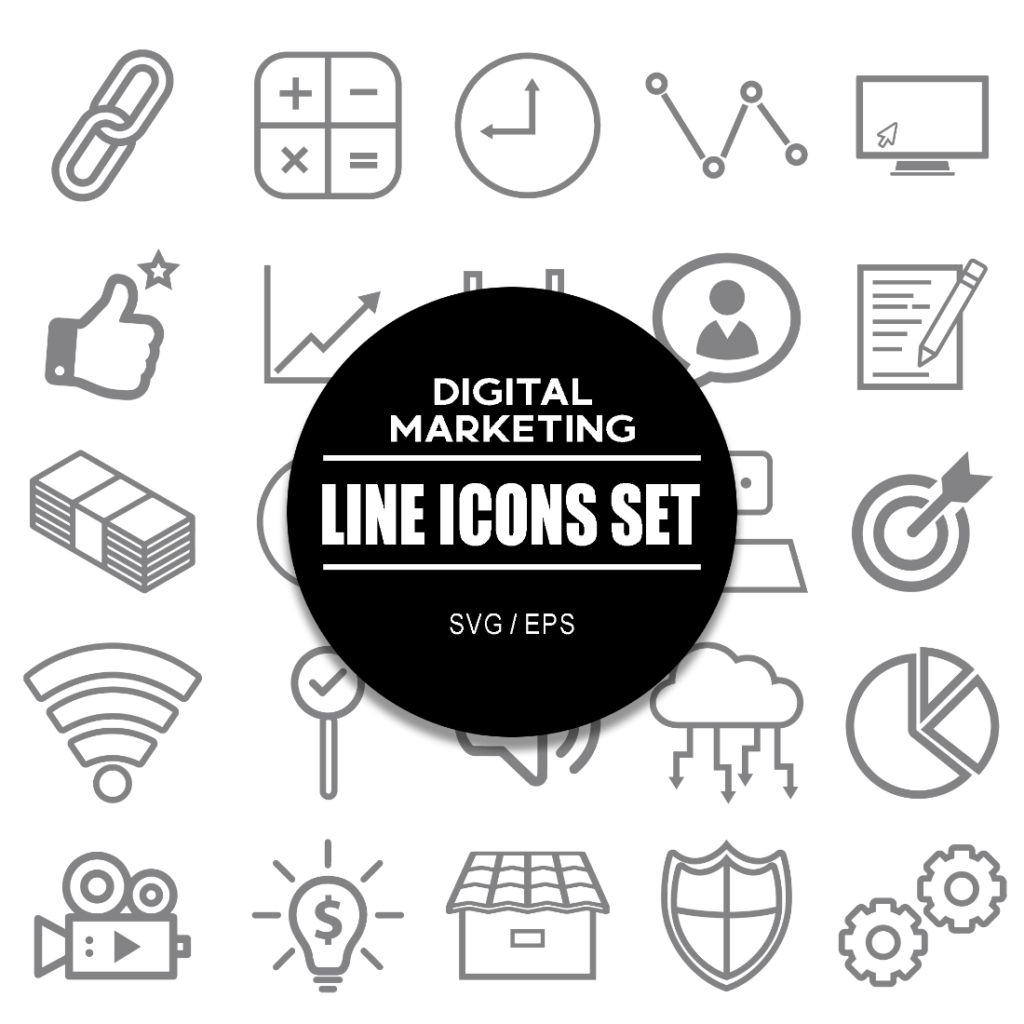 Digital Marketing Icon Set - MasterBundles Digital Marketing Icon Set - MasterBundles