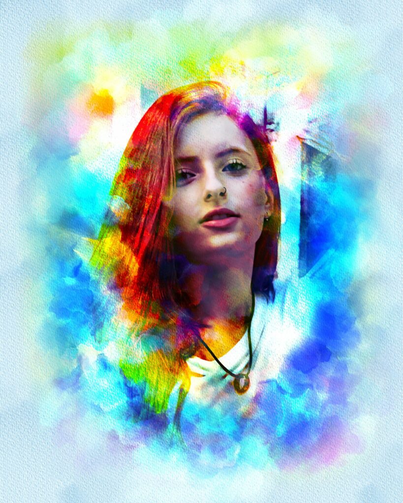 Watercolor Art Portrait Effect – MasterBundles