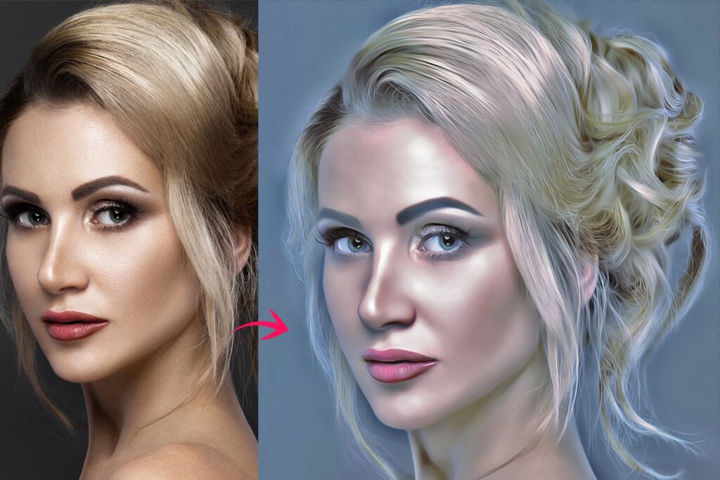 Digital Painting Photoshop Action – MasterBundles