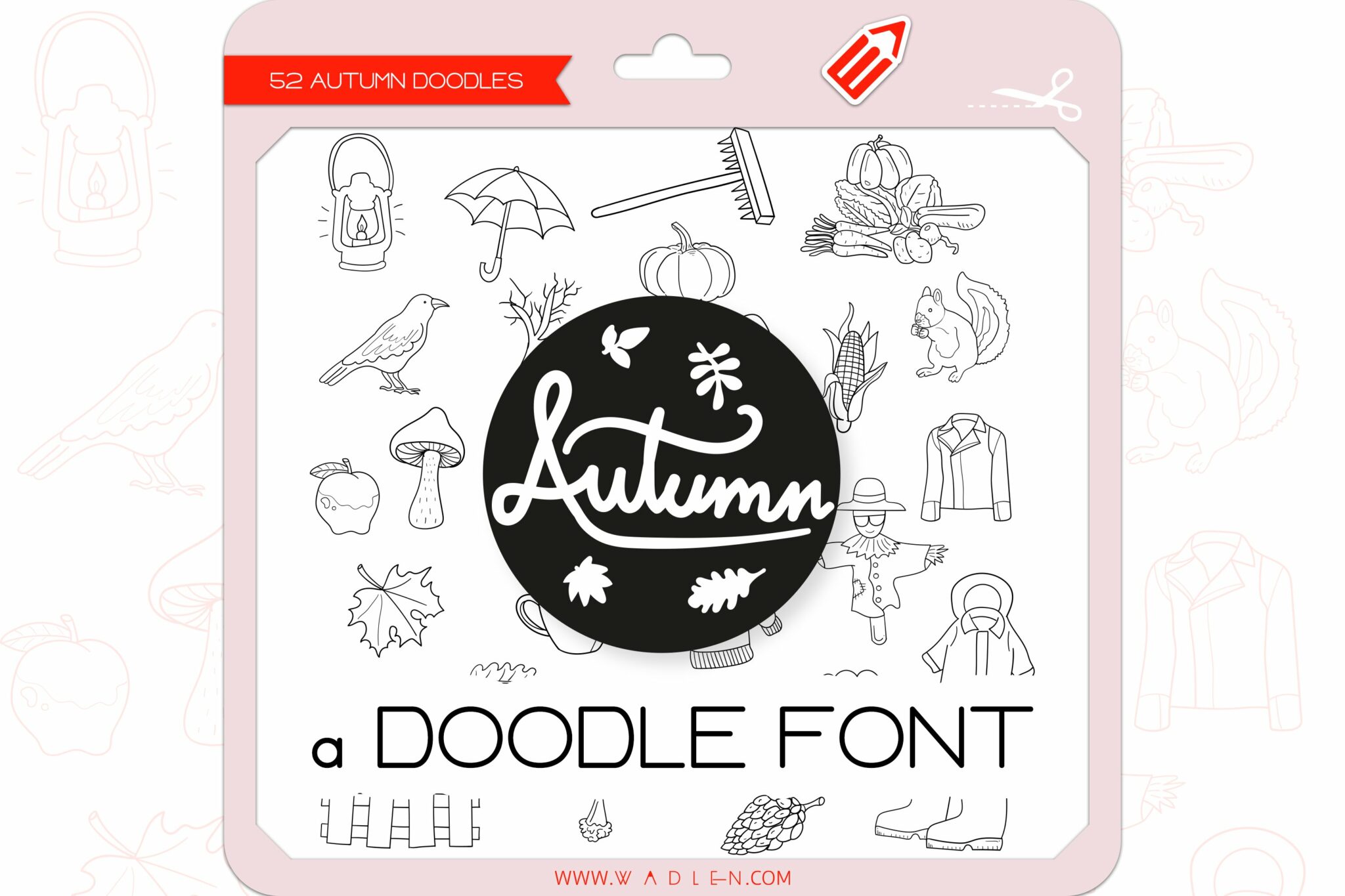 Autumn Doodles - Dingbats Font – MasterBundles