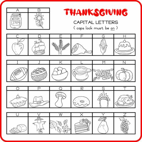 Thanksgiving Doodles - Dingbats Font – MasterBundles