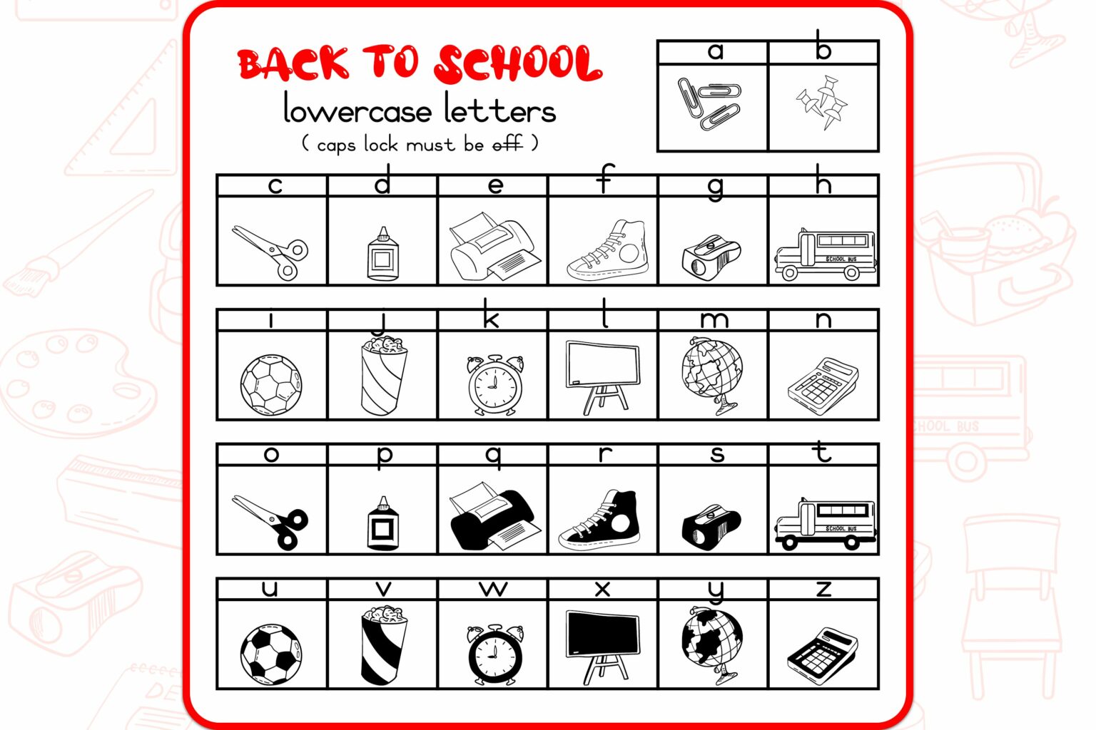 Back to School Doodles Dingbats Font – MasterBundles