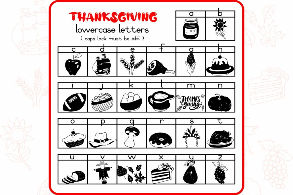 Thanksgiving Doodles - Dingbats Font – MasterBundles