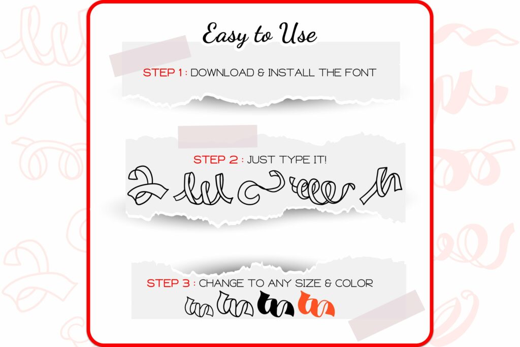 Confetti Doodles - Dingbats Font – MasterBundles