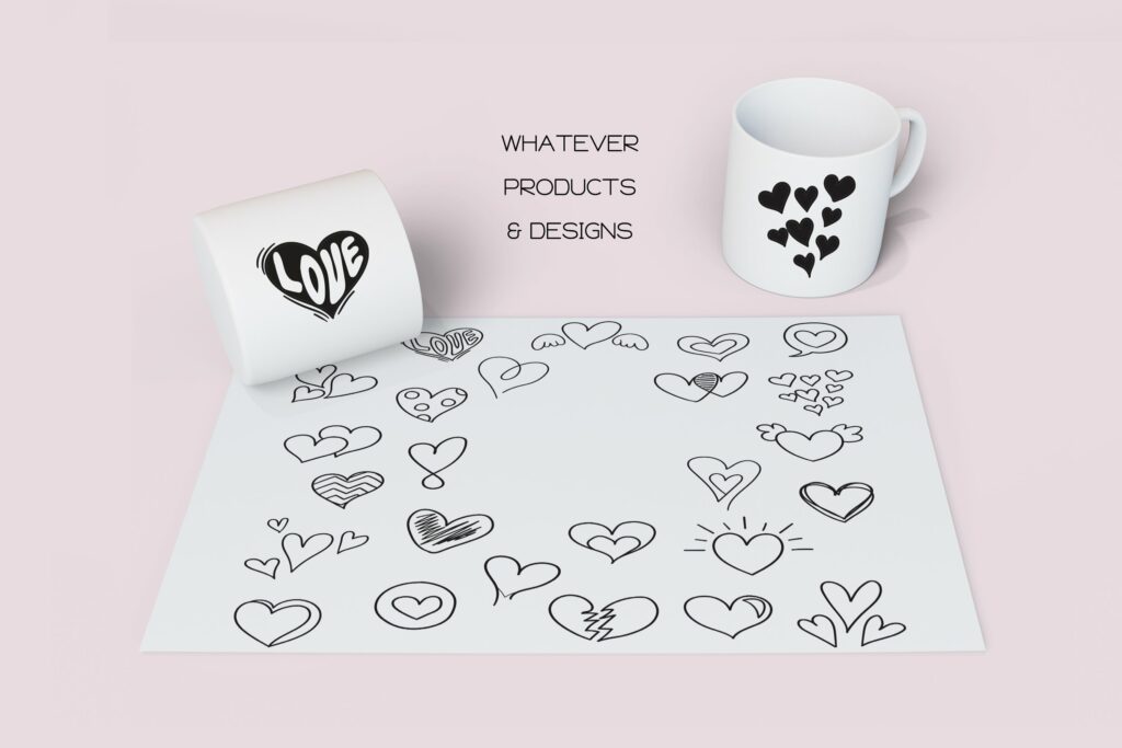 Heart Doodles - Dingbats Font – MasterBundles