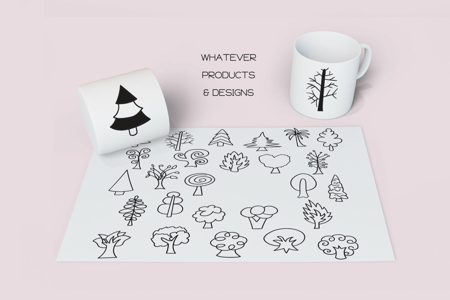 Tree Doodles - Dingbats Font – MasterBundles
