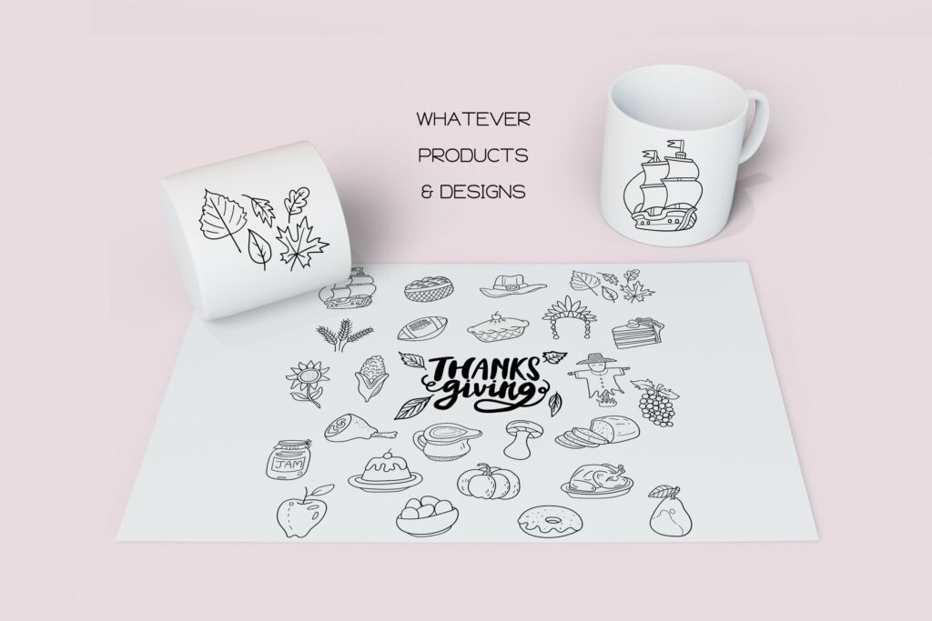 Thanksgiving Doodles - Dingbats Font – MasterBundles