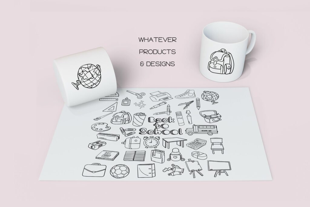 Back to School Doodles Dingbats Font – MasterBundles