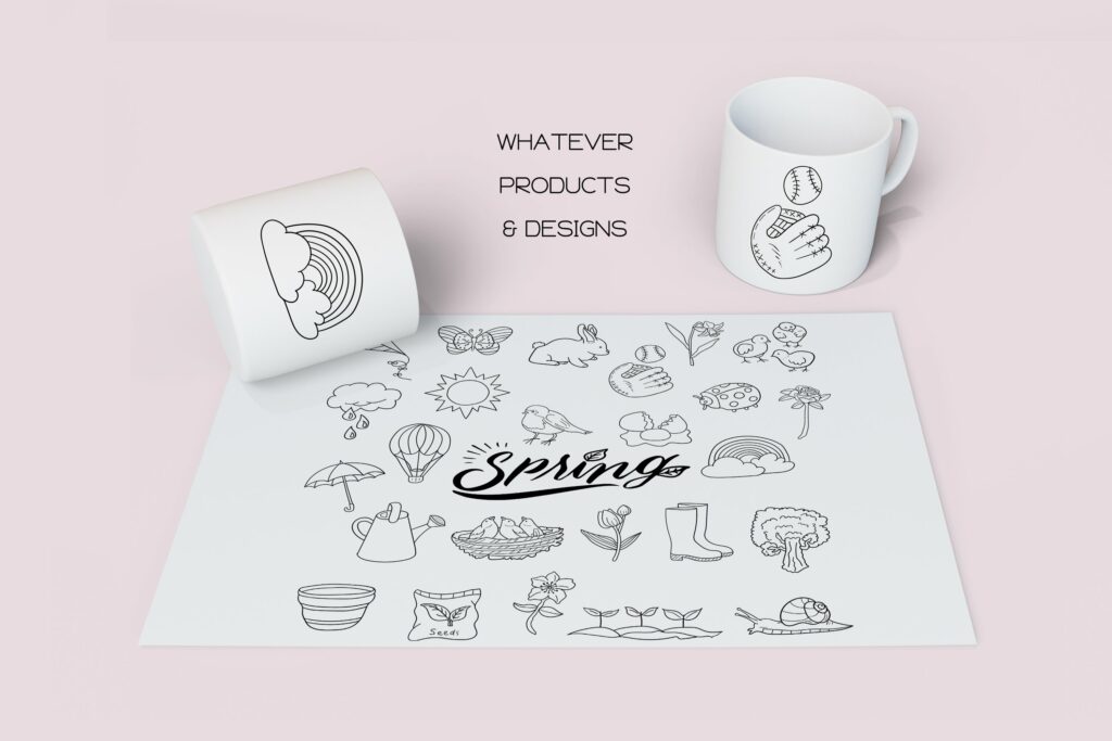 Spring Doodles - Dingbats Font – MasterBundles