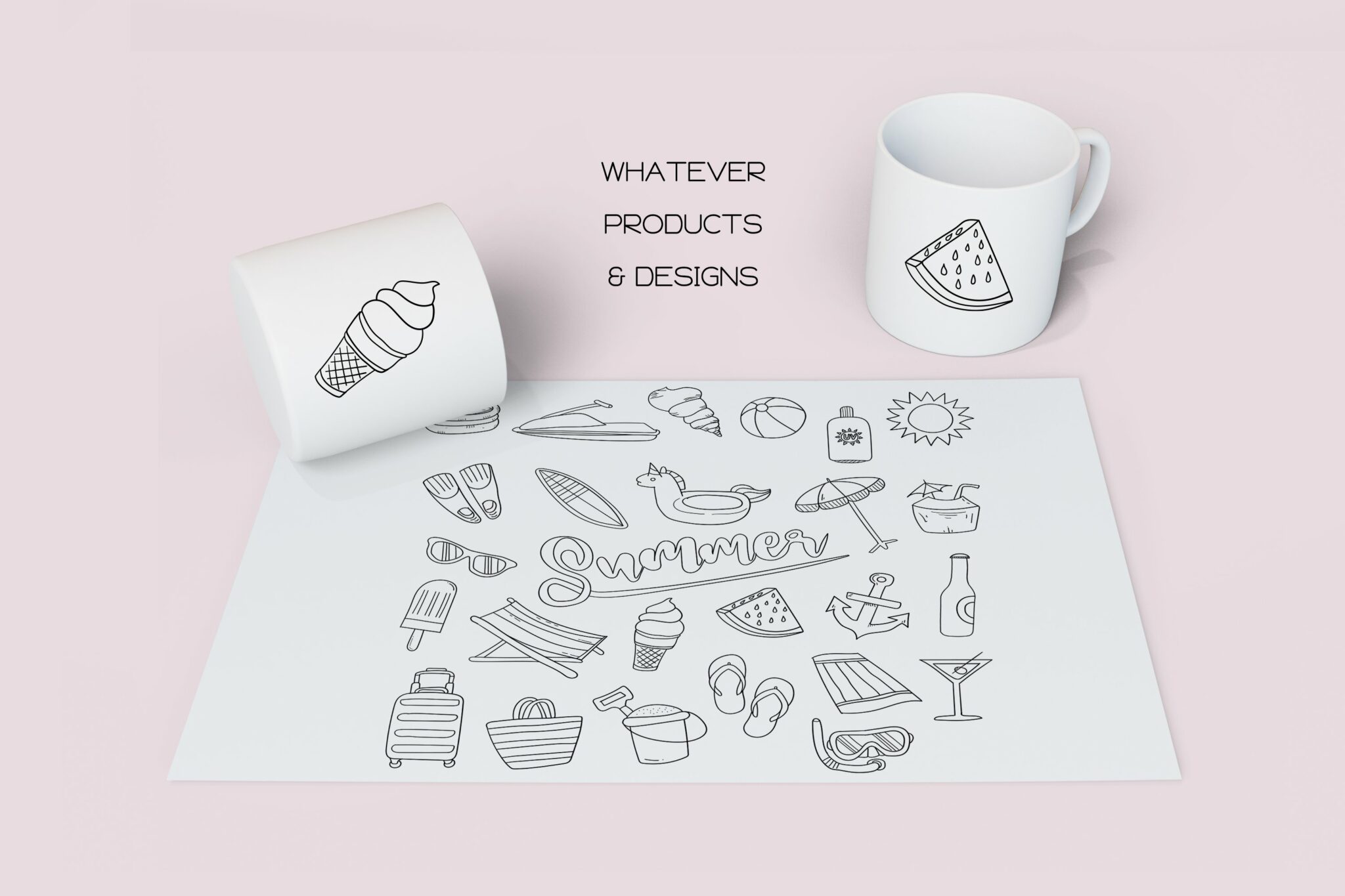 Summer Doodles - Dingbats Font – MasterBundles