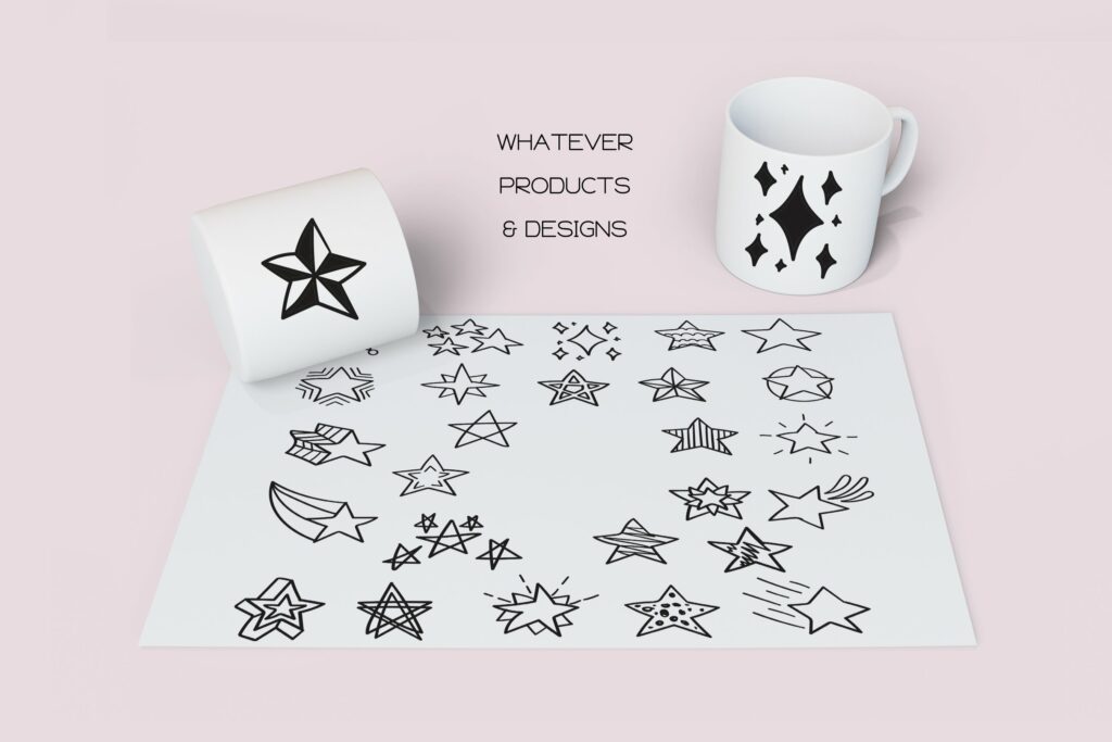 Star Doodles - Dingbats Font – MasterBundles