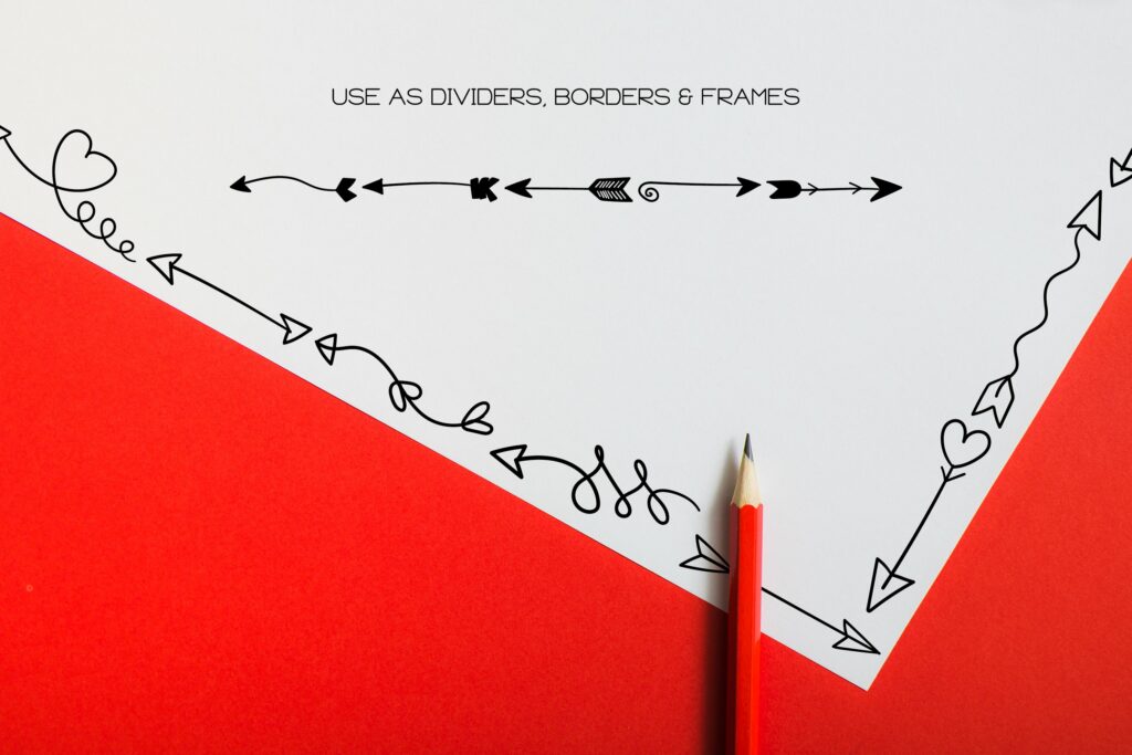 Arrow Doodles - Dingbats Font – MasterBundles