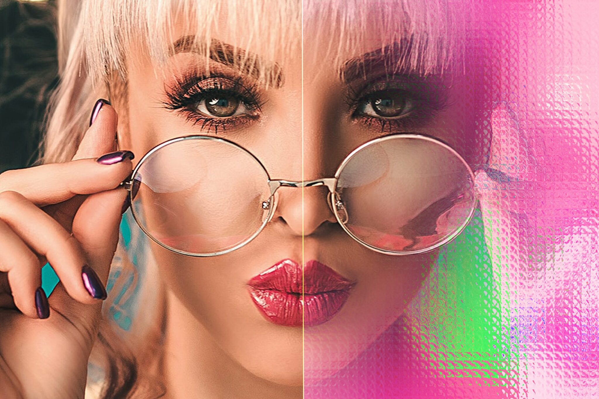 Distorted Glass Mask Effect – MasterBundles