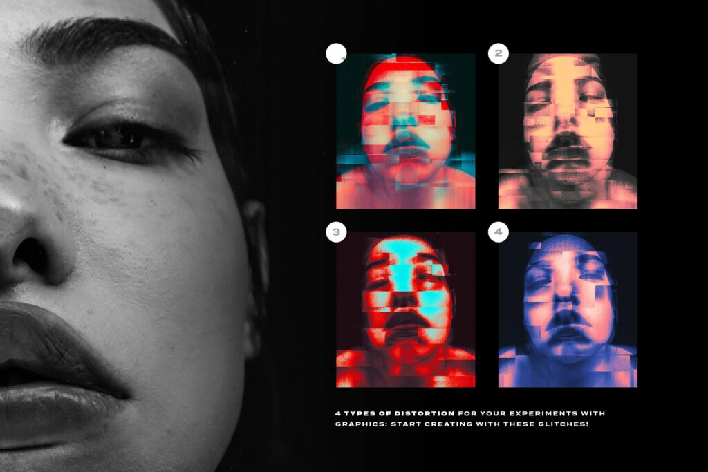 Distortion Glitch Photo Effects – MasterBundles