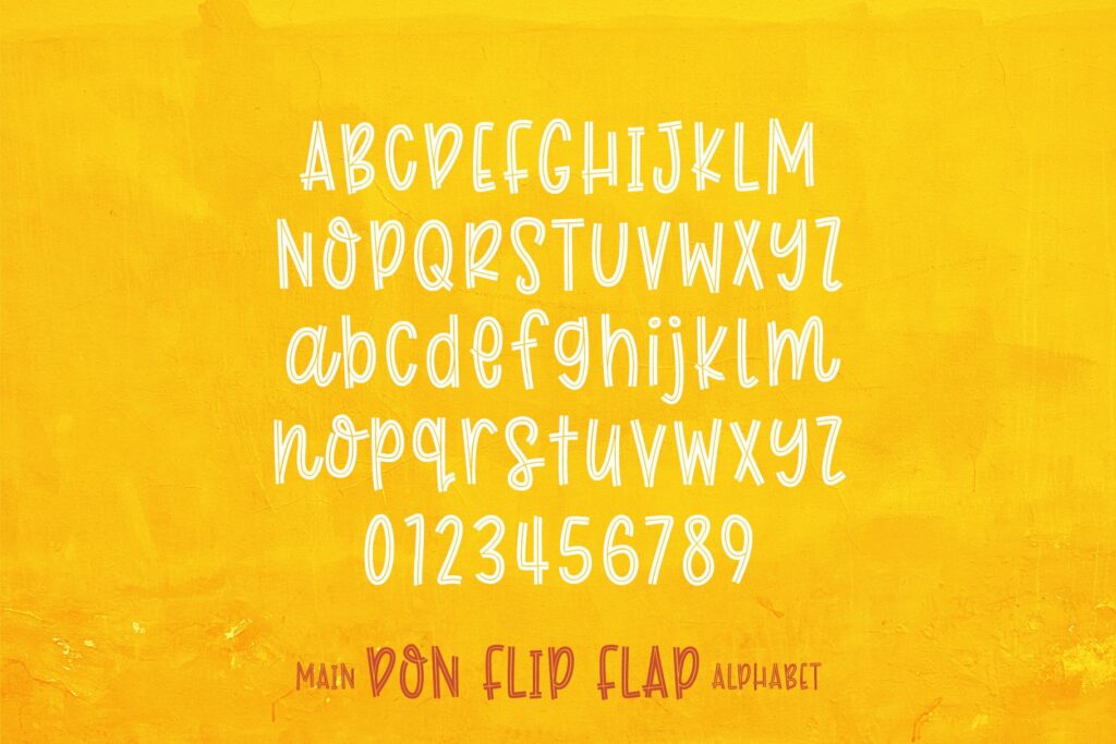 Don Flip Flap - fun inline font trio – MasterBundles