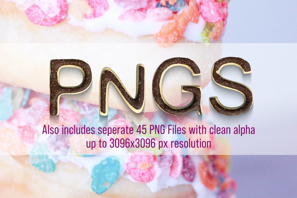 Donut Opentype SVG Font and PNGs – MasterBundles