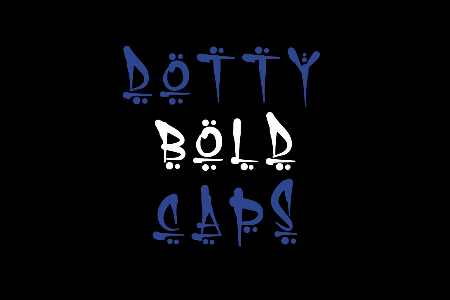 DOTTY BOLD CAPS – MasterBundles