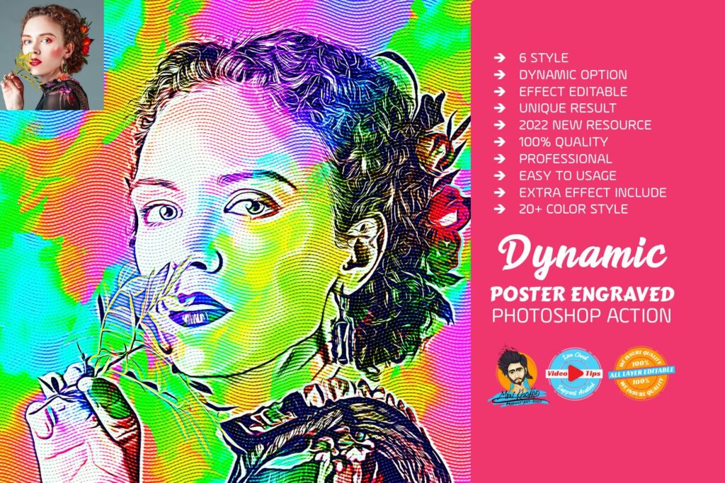 Dynamic Poster Engraved Effect – MasterBundles