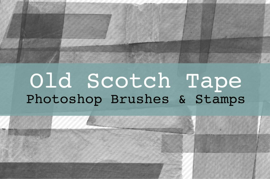 Old Scotch Tape PS Brushes & Stamps – MasterBundles