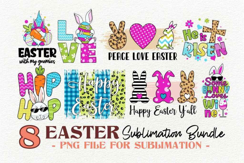 Easter Sublimation PNG Bundle – MasterBundles