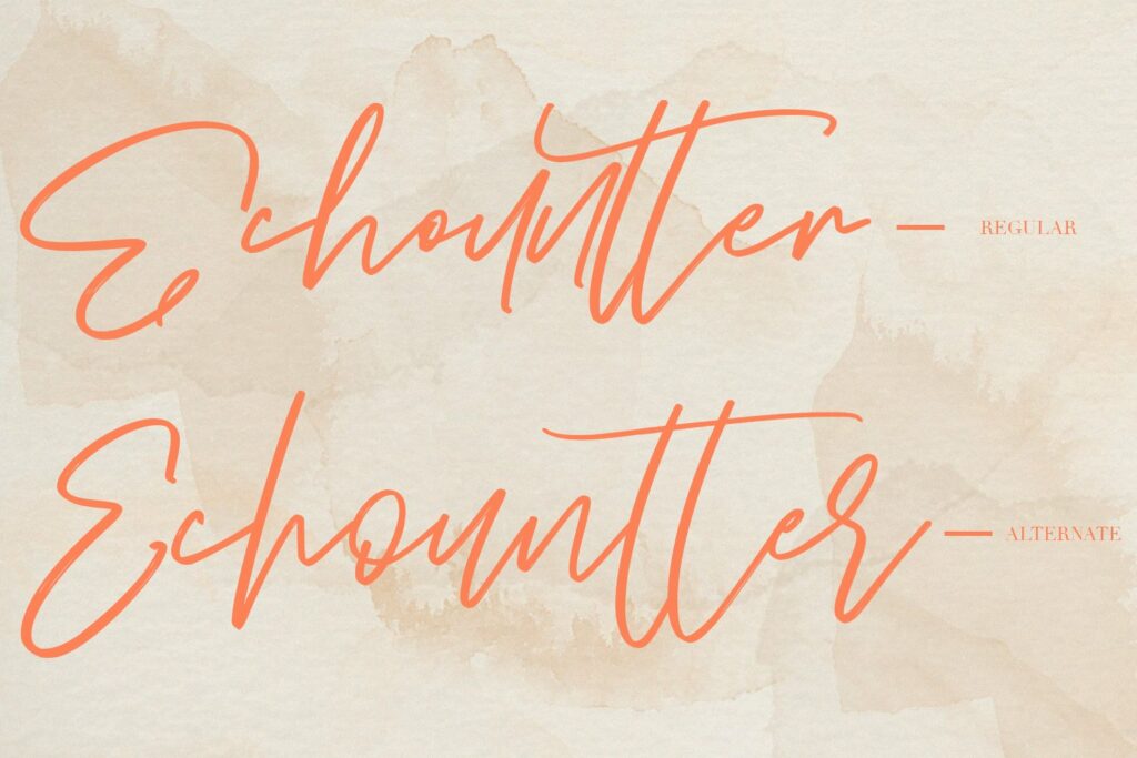 Echountter Slanted Brush Font – MasterBundles