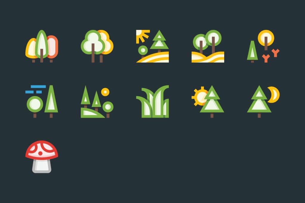 Forest Icons – MasterBundles