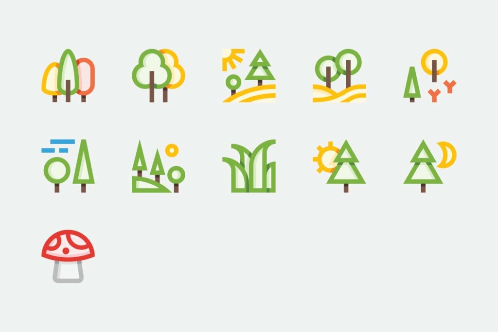 Forest Icons – MasterBundles