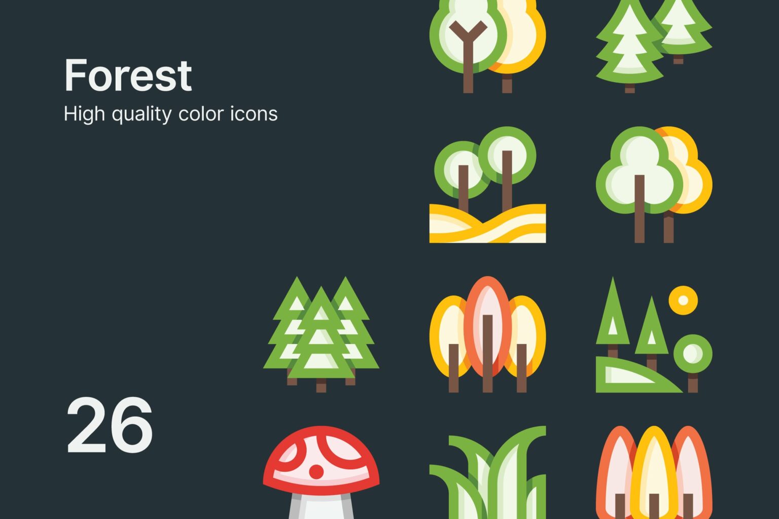 Forest Icons – MasterBundles
